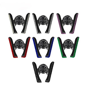 GuoranGG Bling Car Phone Holder,Car Air Vent Mobile Phone Mount, Universal 360°Adjustable Crystal Auto Car Stand Phone Holder Car Accessories for Women,Pink