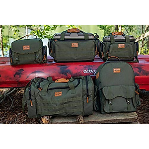 Plano Molding A-Series 2.0 Tackle Backpack, Forest Green, Includes 5 3600 StowAway Utility Boxes, Premium Soft Fishing Tackle Storage for Baits & Tools