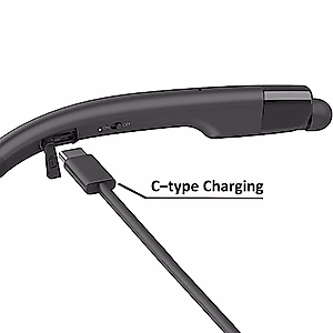 EXFIT BCS-700 Pro Bluetooth Neckband Wireless Headphones, Around The Neck Headphones, Retractable Earbuds Without Button Control, Pull Earbud for Auto Answer, Bluetooth 5.2, Low Latency