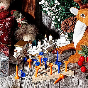 Zhanmai Wooden Triangle Peg Game, 3 Sets, Educational Board Game for Teens and Adults, Travel Size, Strategy Toy, Fun Learning Puzzles