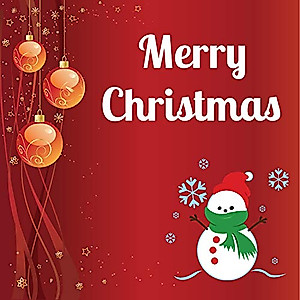BANNER BUZZ MAKE IT VISIBLE Merry Christmas Banner, Holiday Christmas Decor Banner Sign, Heavy Duty 11 Oz Vinyl, Metal Grommets & Hemmed Edges, Perfect for Outdoor Home Garden Decor (6' X 2.5')