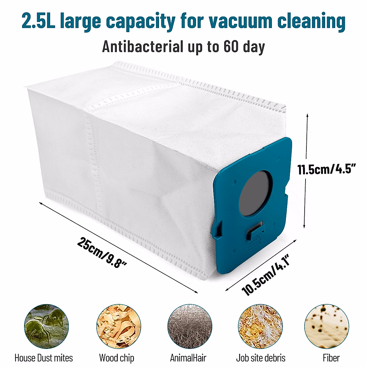 Odashen Clean Station Dust Bag for Samsung Bespoke Jet VCA-ADB95 Wireless Cleaner Replacement (8pcs)