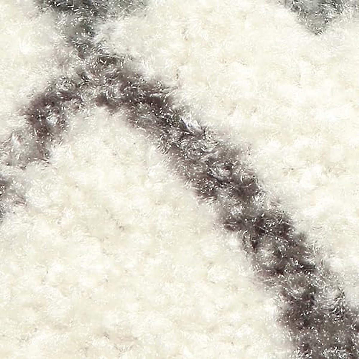 Maples Rugs Abstract Diamond Modern Distressed Kitchen Rugs Non Skid Accent Area Floor Mat [Made in USA], 1'8 x 2'10, Neutral