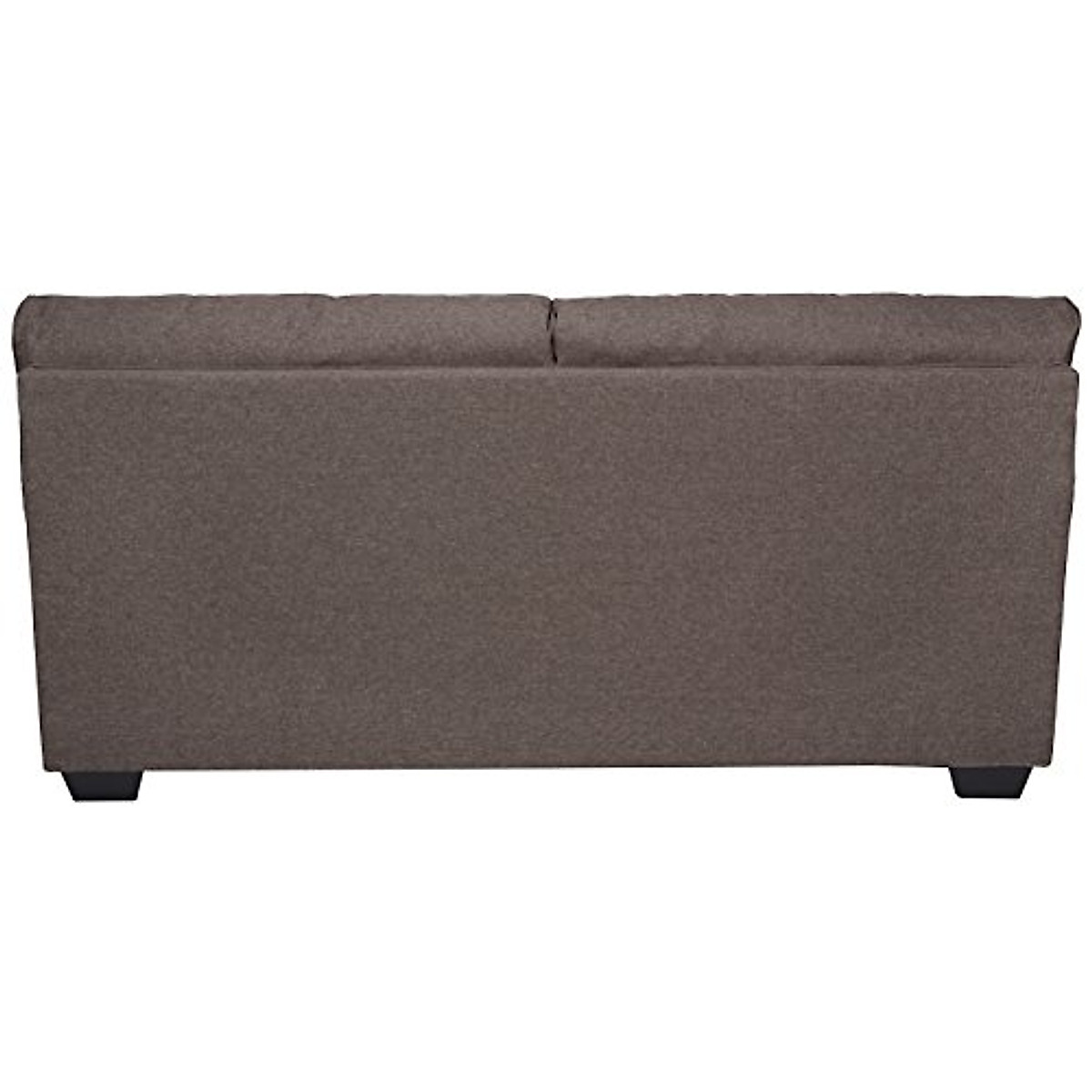Signature Design by Ashley Tibbee Tufted Modern Sofa with 2 Accent Pillows, Dark Taupe