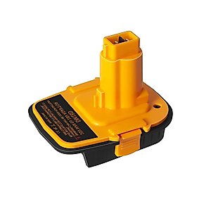 Battery Adapter DM18D with USB,Compatible with Dewalt 18V Tools.Convert for DeWalt 20V & for Milwaukee M18 Lithium Battery to NiCad & NiMh Battery Tools (1 Pack)