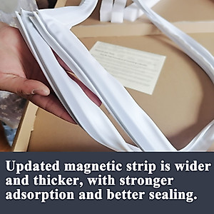 White Freezer Door Seal Gasket 5304507199 Replacement Part AP6037262 Compatible with Frigidaire Refrigerator, Replaces 5304507208, 216522312, 216522362, 216522313, 4454918, PS11770643, 65.8” by 31.5”
