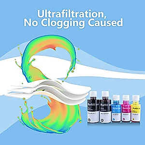 Esiwerjob Compatible Ink Bottle Replacement for HP 32XL 31 Use with Smart Tank 6001 7001 7005 7301 7602 551 651 570 559 (2BK/ 1C/ 1M/ 1Y) 5 Pack