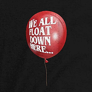 Pop Threads We All Float Down Here Balloon Halloween Horror Long Sleeve Tee T-Shirt Black M