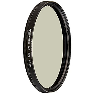 Amazon Basics Circular Polarizer Camera Lens Filter - 82 mm