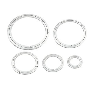 Generic Aluminum Alloy Round Rotating Turntable Bearing Table Silver White, Silver White, 16 inch