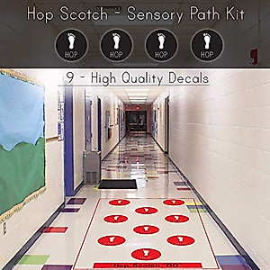 Deluxe School & Classroom Sensory Path Kit – with 65 Custom Vinyl Decals