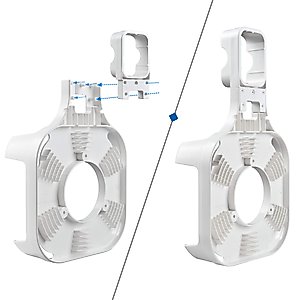 PETIMETI Wall Mount for EERO Pro 6 Mesh WiFi System, Space Saving Wall Mount Bracket for EERO Pro 6 Router with Cord Management and Easily Moved(3 Pack)