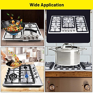 Gas Cooktop 22″x19″ Built in Gas Cooktop 4 Burners Stainless Steel Stove with NG/LPG Conversion Kit Thermocouple Protection