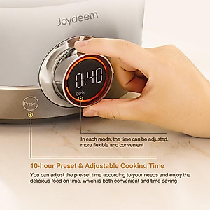 Joydeem Electric Glass Steam Cooker, Ceramic Tagine Pot for Soup, Hot Pot, Seafood, Multi-use Chinese Stew Pot, JD-ZQG9099