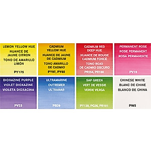 Winsor & Newton Cotman Watercolor Paint Set, 8 Half Pan, Floral Colors w/ Brush