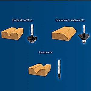 Bosch 85590M 3/8 In. x 1/2 In. Carbide Tipped Rabbeting Bit