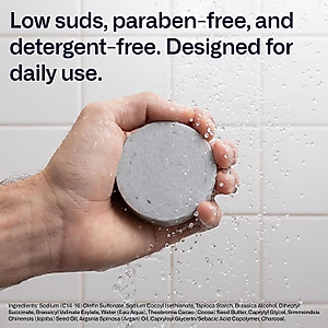 Modern Mammals Light Shampoo Bar - Gentler Wash for Better Hair, Minimalist Hair Care for Men, Low Lather, Conditioner, Sensitive Scalps, No Poo, Vegan, Natural Ingredients, Fragrance-Free (2.4oz Bar)