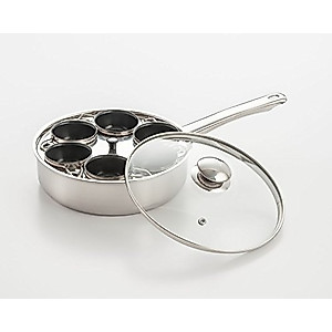 4 Pc Replacement Egg Cups Nonstick Coating - Black