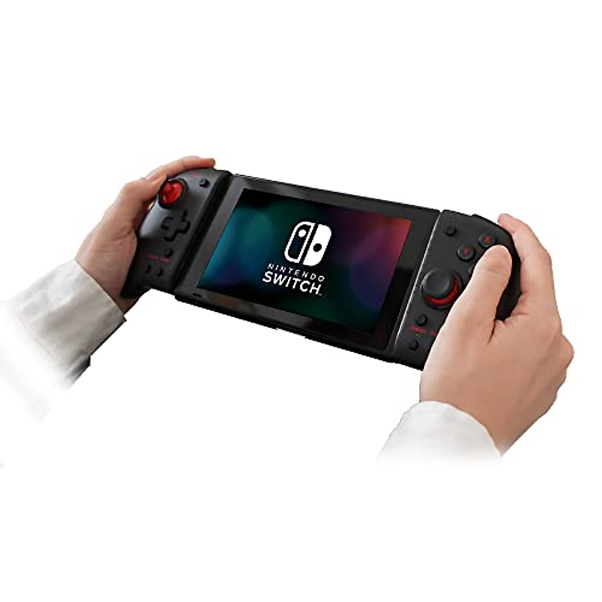 HORI Split Pad Pro Attachment Set - Ergonomic Controller for Handheld Mode & Wired Controller - Officially Licensed By Nintendo - Nintendo Switch;