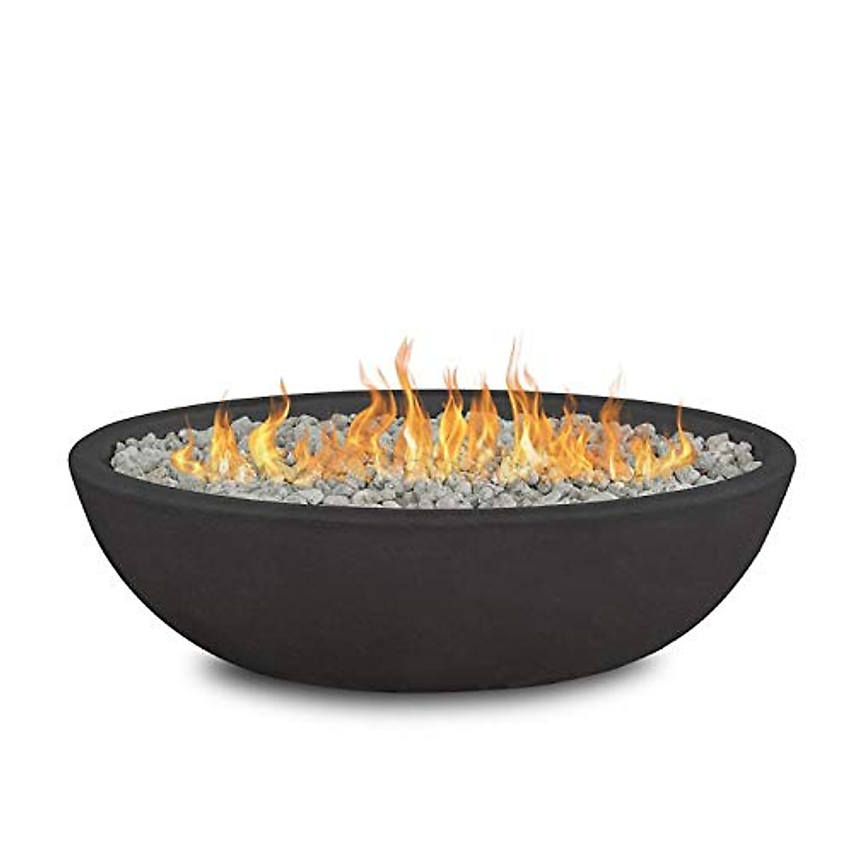 Riverside Oval Propane Fire Bowl in Shale by Real Flame