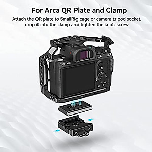 SMALLRIG DSLR and Mirrorless Quick Release Clamp and Plate for Arca Standard - 2280
