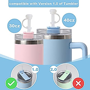 6 pack Spill Proof Stopper Compatible with Stanley Cup 1.0 40/30 oz, Silicone Spill Proof Stopper, Compatible With Stanley Cup 1.0, Leakproof Silicone Seal Kit