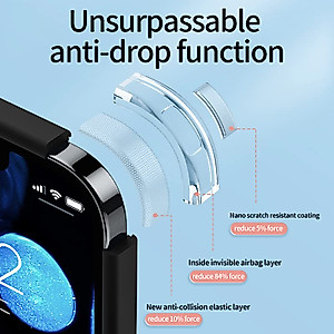 Tigowos Magnetic Guardian Designed for iPhone 11 Pro Max Case [10FT-Grade Drop Tested & Compatible with MagSafe] Slim Translucent Matte, Black