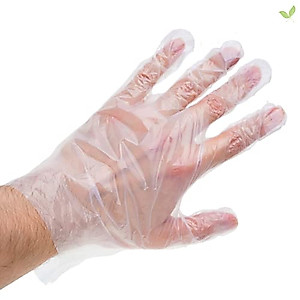 Stuff4Homes Clear Disposable Gloves, Ideal for Cooking, Food Handling and Kitchen Service, Medium Pack of 100