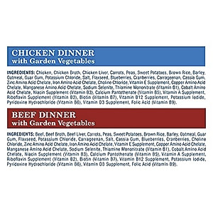 Blue Buffalo Homestyle Recipe Chicken & Beef Pate Wet Dog Food Variety Pack for Adult Dogs, Whole Grain, 12.5 oz. Cans (6 Pack)