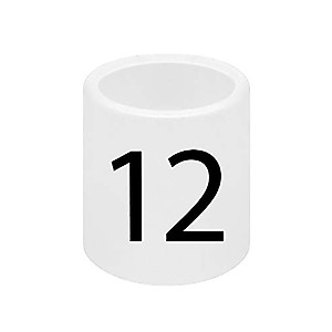 SSWBasics Mini Slip On Size Markers - Size 12- Pack of 50