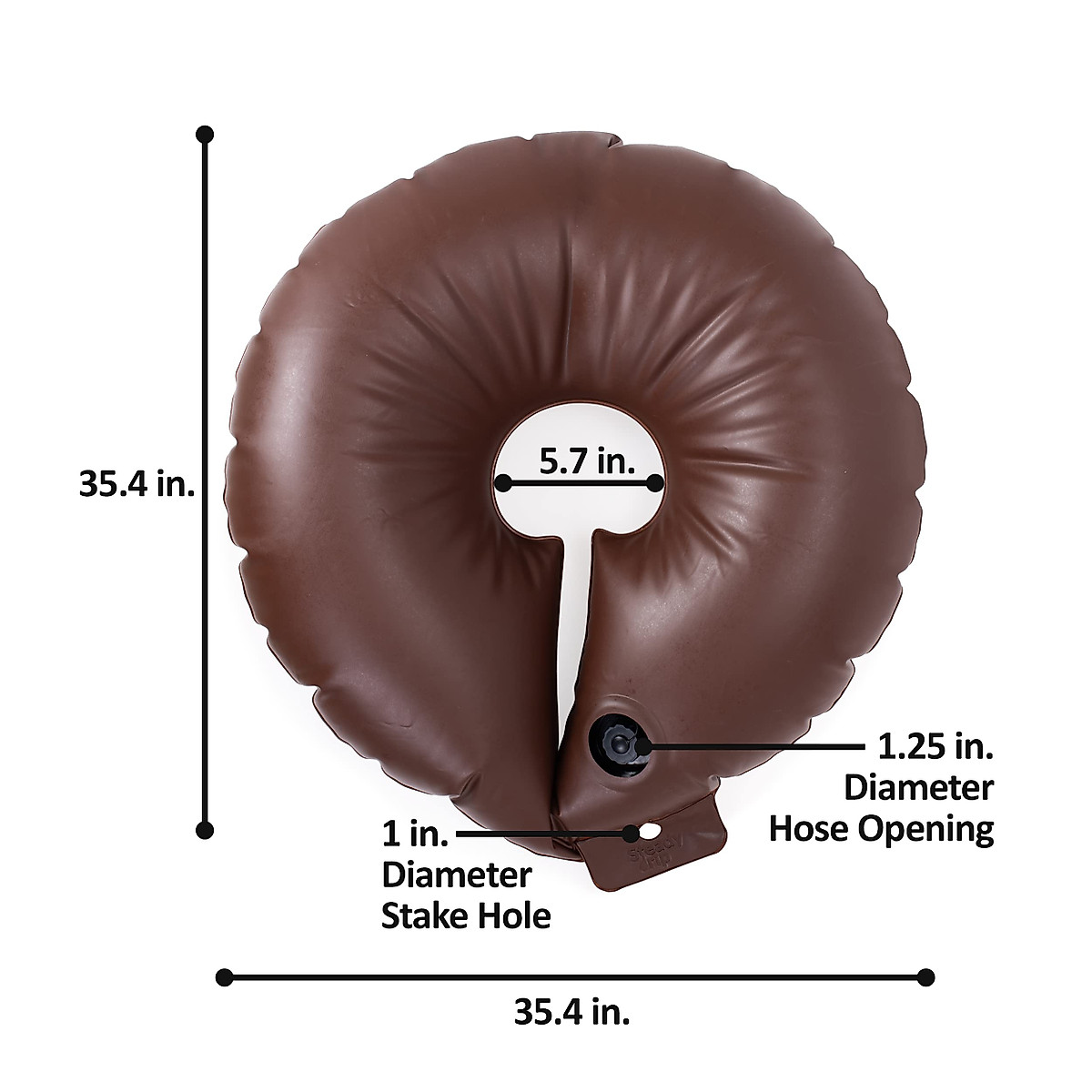 SteadyDrip 15 Gallon Tree Watering Ring, Water Saving & Slow Drip Tree Watering Bag with 4 Drippers and a Seal, Automatic Adjustable Dripper for Indoor and Outdoor Trees, Plants, Shrubs, and More