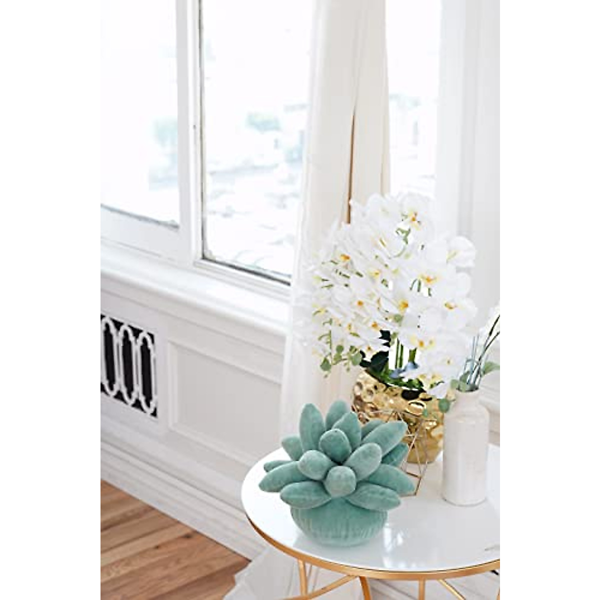 Flower Shaped Succulent Pillow | Pack of 1 Leaf Shaped Pillow | Cute Cactus Pillow for Garden Lovers | Green Plant Shaped Pillow | Decorative Throw Pillows for Bedroom, Room & Home Decoration