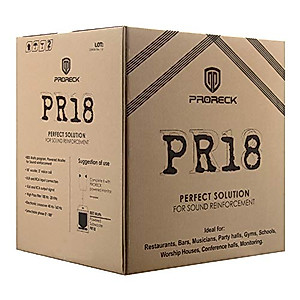 PRORECK PR18 18 inch 2000W P.M.P.O Active Powered PA DJ Subwoofer Cabinet (ONE subwoofer)
