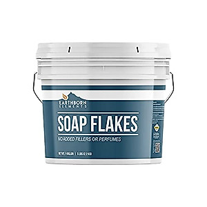 Earthborn Elements Borax Powder, Washing Soda, Soap Flakes (1 Gallon ea.) Multipurpose for cleaning & laundry, Resealable Bucket