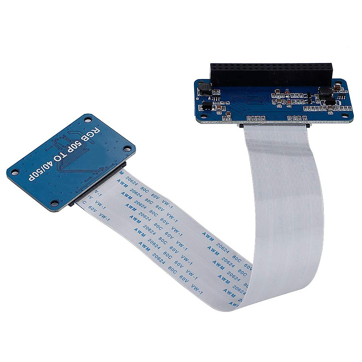 ASHATA 50Pin to 40Pin DPI Driver RGB LCD Driver Board for, Tablet PC Computer Replacement Part Component