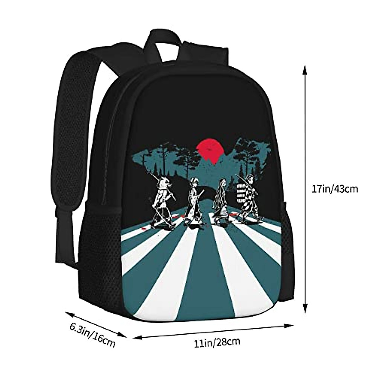 YIROKCOM Casual Anime Backpack for Boys Girls, 3D Printed Cartoon Daypack Laptop Bags Waterproof Backpack for Men Teens Camping Travel Hiking