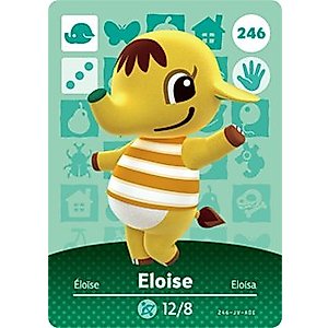 Eloise - Nintendo Animal Crossing Happy Home Designer Amiibo Card - 246