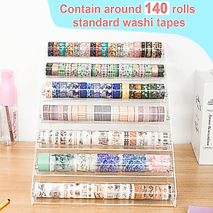 Vowcarol 7 Layers Washi Tape Organizer, Washi Tape Storage Racks