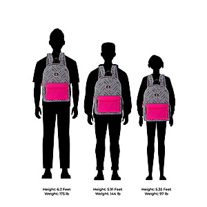 Dickies Freshman Backpack Classic Logo Water Resistant Casual Daypack for Travel Fits 15.6 Inch Notebook (Fushia Black)