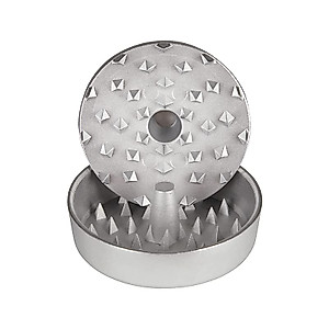 Groove PIVOT: Premium 2-Piece Aluminum Herb Grinder with Innovative Ergonomic Knob Grip - Portable Spice Grinder Hand Held for Precise Shredding