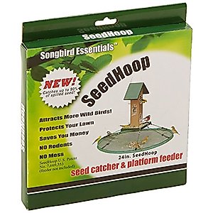 Songbird Essentials SEIA30024 Seed Hoop Seed Catcher & Platform Feeder