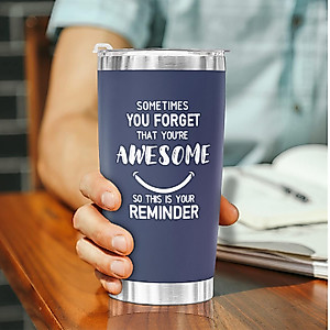 Inspirational Tumbler - 20oz Tumbler Inspirational Thank You Gifts for Men, Dad, Husband, Friend - Appreciation,Graduation Gifts - Coffee Tumbler for Men
