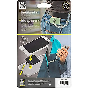 Nite Ize Hitch Plus Tether - Phone Case Anchor and Tether for Drop Protection - Black (HPAT-01-R7)