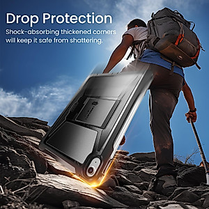 ZtotopCases for iPad Air 5th/4th Gen 10.9 Inch 2022/2020, iPad Pro 11" 2018 1st, Built-in Screen Protector, Shockproof Cover+ Kickstand - Black