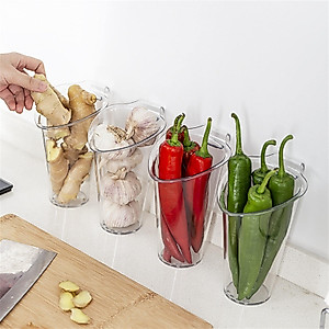 Set of 5 Refrigerator Storage Compartments - Refrigerator Storage Containers - Kitchen Pantry, BPA-Free Freezer Storage Containers Set of 5 Fridge Containers, Food Cabinet for Kitchen Hinaa