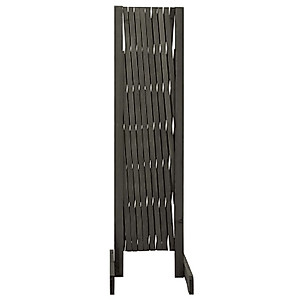 Tidyard Garden Trellis Fence Wood Expandable Plant Support Climbing Lattices Wooden Decorative Divider Fencing Gray for Lawn, Backyard, Balcony, Patio, Outdoor Furniture 70.9 x 39.4 Inches (W x H)