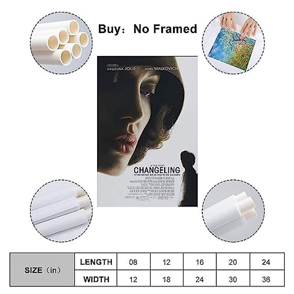 Changeling Movie Poster Canvas Wall Art Picture Print Painting for Home Wall Decor 16x24inch(40x60cm)