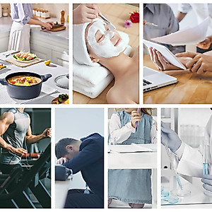 Jayron KT002A 2-Channel Kitchen Timer Magnetic Countdown Timer Clock Temperature and Humidity Meter Digital Minute/Second Timer Desk Clock for Elderly Kids（Blue）