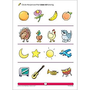 School Zone - Thinking Skills Workbook - 64 Pages, Ages 3 to 5, Preschool to Kindergarten, Problem-Solving, Logic & Reasoning Puzzles, and More (School Zone Get Ready!™ Book Series)