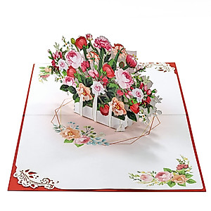 CUTPOPUP Birthday Card Pop Up, Mother's Day, 3D Greeting Card (50th Happy Birthday)